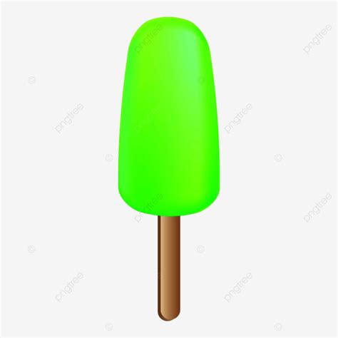 Cartoon Popsicles Clipart Vector Lime Popsicle Icon Cartoon Vector