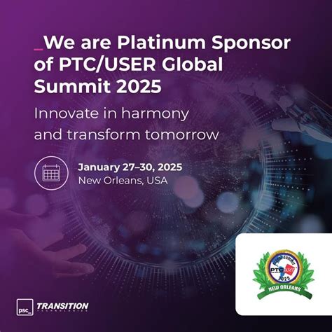 Ptcuser Global Summit 2025 Ptc Transition Technologies Psc