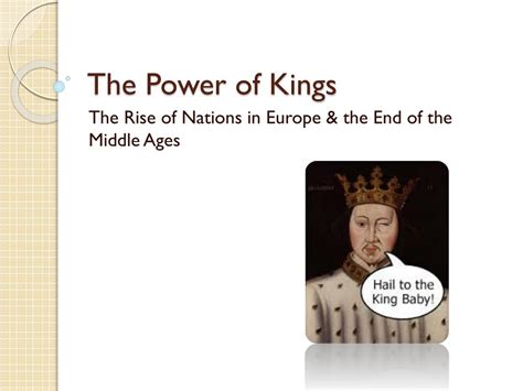 Ppt The Power Of Kings Powerpoint Presentation Free Download Id