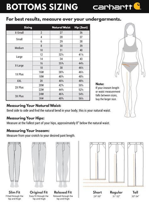 Carhartt Cargo Pants Size Guide At Susan Lebrun Blog