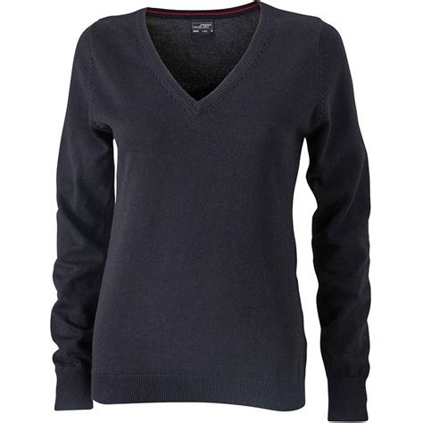 Pull Classique Léger En Coton Pour Femme Col V