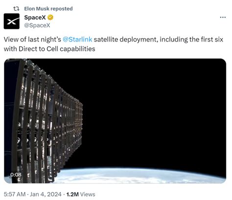华为苹果之后 Spacex放大招！首批6颗直连手机卫星上天！ Ofweek电子工程网