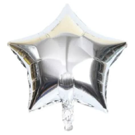 30 Balão Metalizado Estrela Prata 10 Polegadas 22cm Mercadolivre