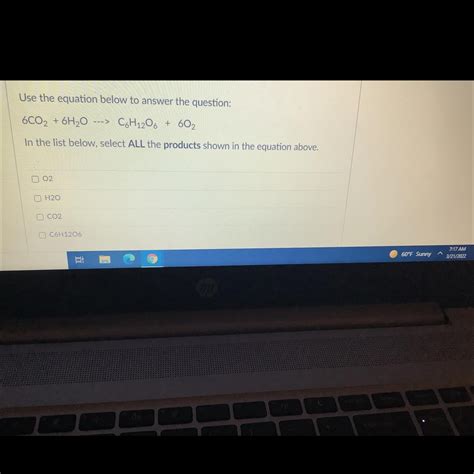 The Equation Below To Answer The Question And The List Below In The List Below Select All The