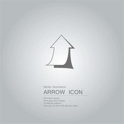 Premium Vector Vector Drawn Arrow Icon The Background Is A Gray