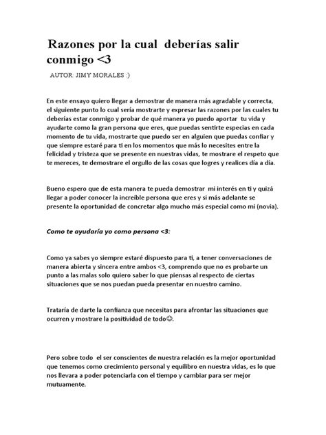 Ensayo De Razones Mayline Pdf Amor
