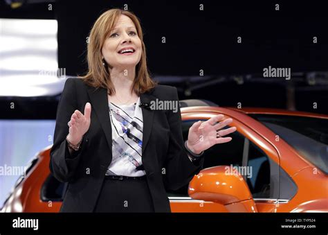 General Motors Gm Company Ceo Mary Barra Speaks At A Chevrolet Press