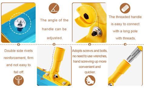 Notched Squeegee For Self Leveling Cement Floor Leveling