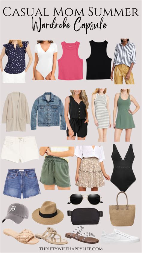 Easy Mom Friendly Summer Capsule Wardrobe Thrifty Wife Happy Life
