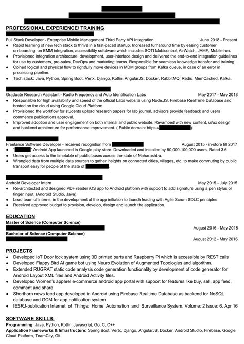 Full Stack Developer Resume Rresumes