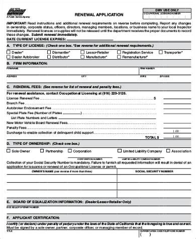 Free 9 Sample Dmv Application Forms In Ms Word Pdf