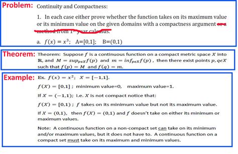 Solved Problem Continuity And Compactness 1 In Each Case