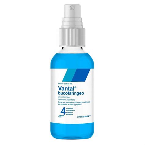 Vantal 0 15 G Bucofaríngeo Solución Frasco Atomizador Con 40 Ml