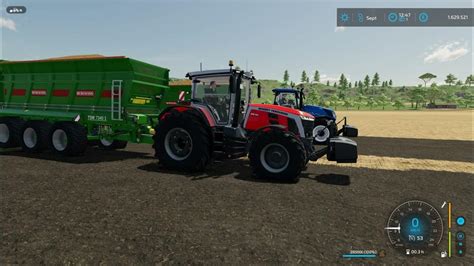 Farming Simulator 22 Ls22 Trecker Treck Duell Vol 1 Mf 8s305 Vs New Holland T7 315 Youtube