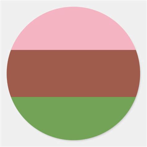 Gynesexual Pride Flag Classic Round Sticker