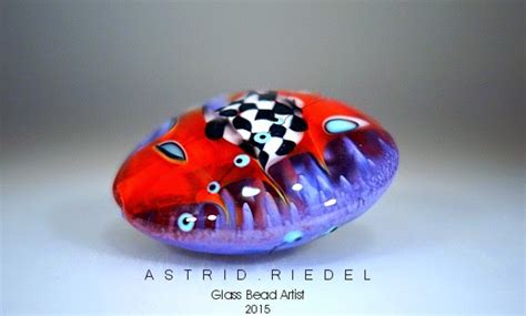 Astrid Riedel Glass Artist Abstract Bead With Implosions