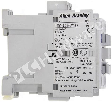 Plc Hardware Allen Bradley 100 C16d10 Series A Used Plch Packaging