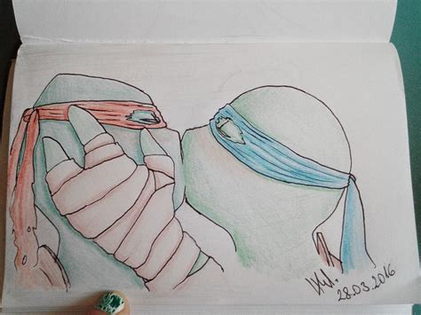Raph X Leo Kisscolored By Ksl100 On Deviantart
