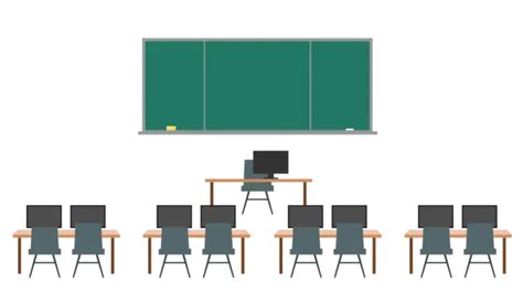 Teaching And Learning Atmosphere In The Classroom Vector Classroom