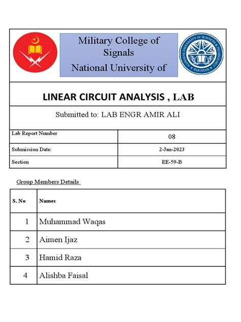 Lca Lab Report 8 Complete Pdf Series And Parallel Circuits Voltage