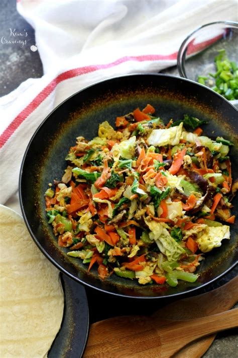 Moo Shu Veggie Wraps