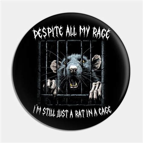 Despite All My Rage Im Still Just A Rat In A Cage Pin Rage Rats