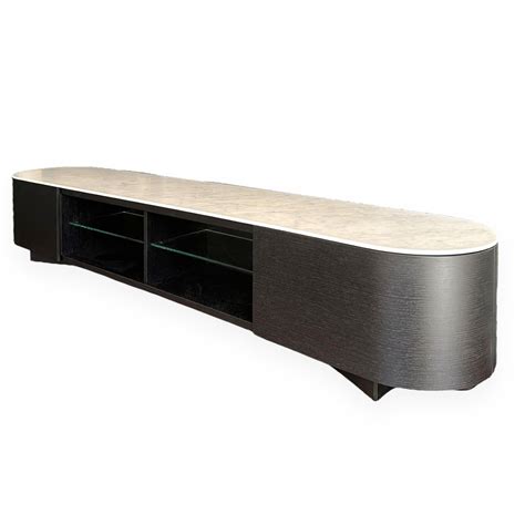 Cassina Rondos Carrara Marble Tv Stand