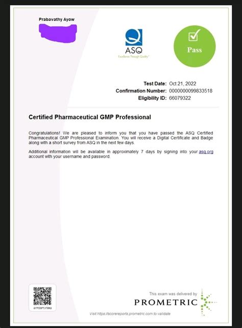 Completed My 1st Asq Certification Prabavathy Ayow 19 Comments