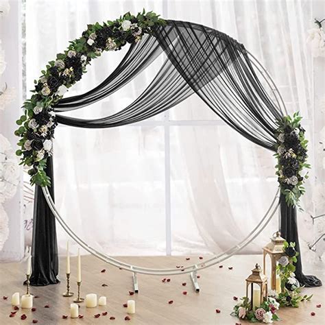 Circle Wedding Arch With Fabric 60 Photos
