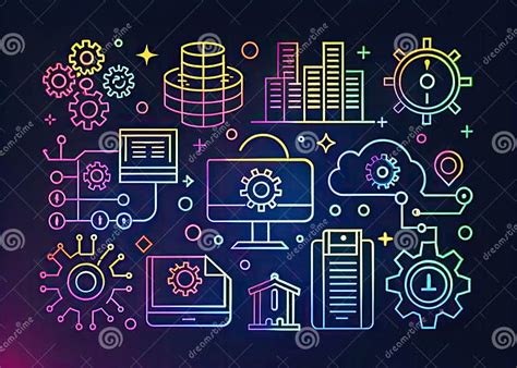 Modern Editable Devops Line Art Customizable Illustrations For Software
