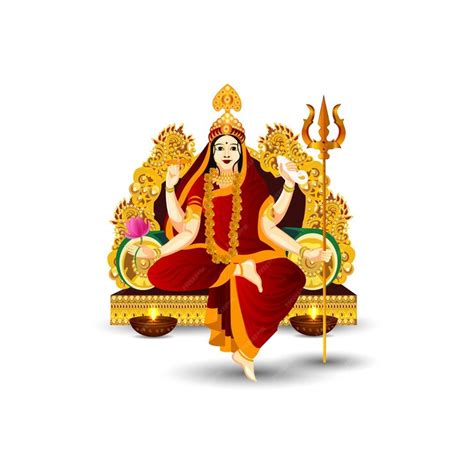 Premium Vector Indian Goddess Maa Siddhidatri Mata