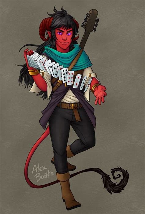 Rock Bard Dnd Tiefling Bard 5e Tiefling Bard Female Dnd Tiefling
