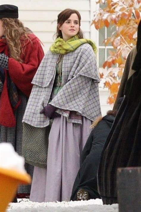 Emma Watson Gets Into Character On Set Of Little Women Despite Freezing