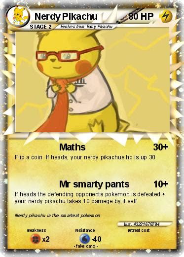 Pokémon Nerdy Pikachu Maths My Pokemon Card