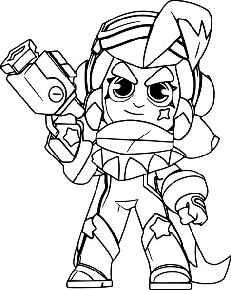 Shelly Brawl Stars Coloring Pages 100 Free Printable And Fun