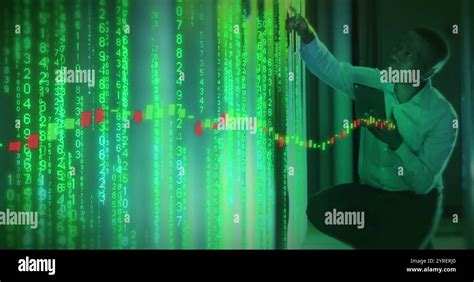 Image Of Digital Data Processing Over African American Man Using Tablet