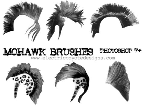 Mohawk Hairstyle Best Free Photoshop Brushes 123freebrushes