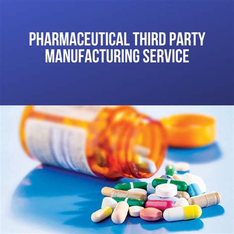Pharmaceutical Third Party Manufacturing Gmp Compliant Iso 9001