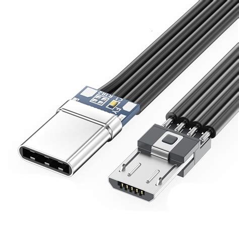 Usbc Cable Thin Ribbon Fpc Cable Usb Typec 90 Degree Angled Up To
