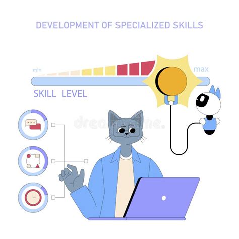 Ai Assistant For Work Flat Stock Illustration Illustration Of Software Progress 373811287