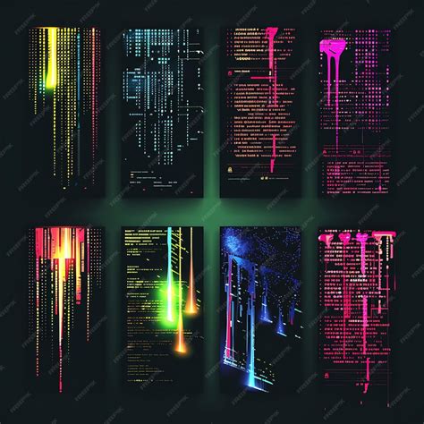 Premium Photo Colorful Hacktivist Hacktivist Graphic Projections With