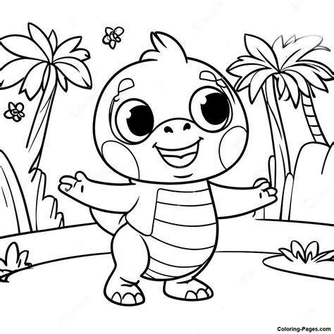 Playful Backyardigans Character Coloring Page Coloring