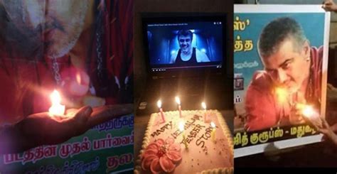 Ajith Kumar Fans Celebrate Vedalam Teaser Launch Photos Filmibeat