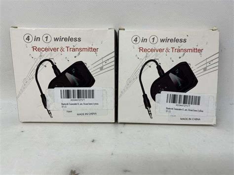 New 2 Visible Bluetooth Transmitter And Receiver4 In 1 Wireless