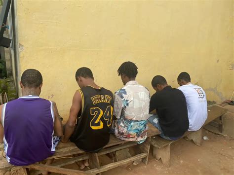 Imo Police Parade 5 Cult Members Of Black Axe Confraternity Daily Post Nigeria