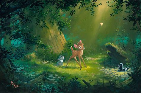 Disney Fine Art Disney Art Bambi