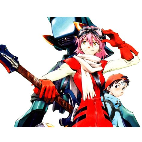 Haruhara Haruko Anime Character Digital Art Png