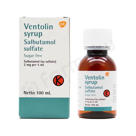 Ventolin Sirup 100 Ml Farmaku