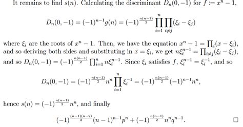 Polynomials From Artinprove The General Formula Of Discriminant Of Xn Px Q For N ≥ 2