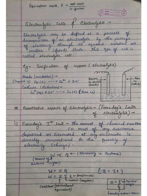 Electrochemistry Faraday Law 3rd Part Pdf